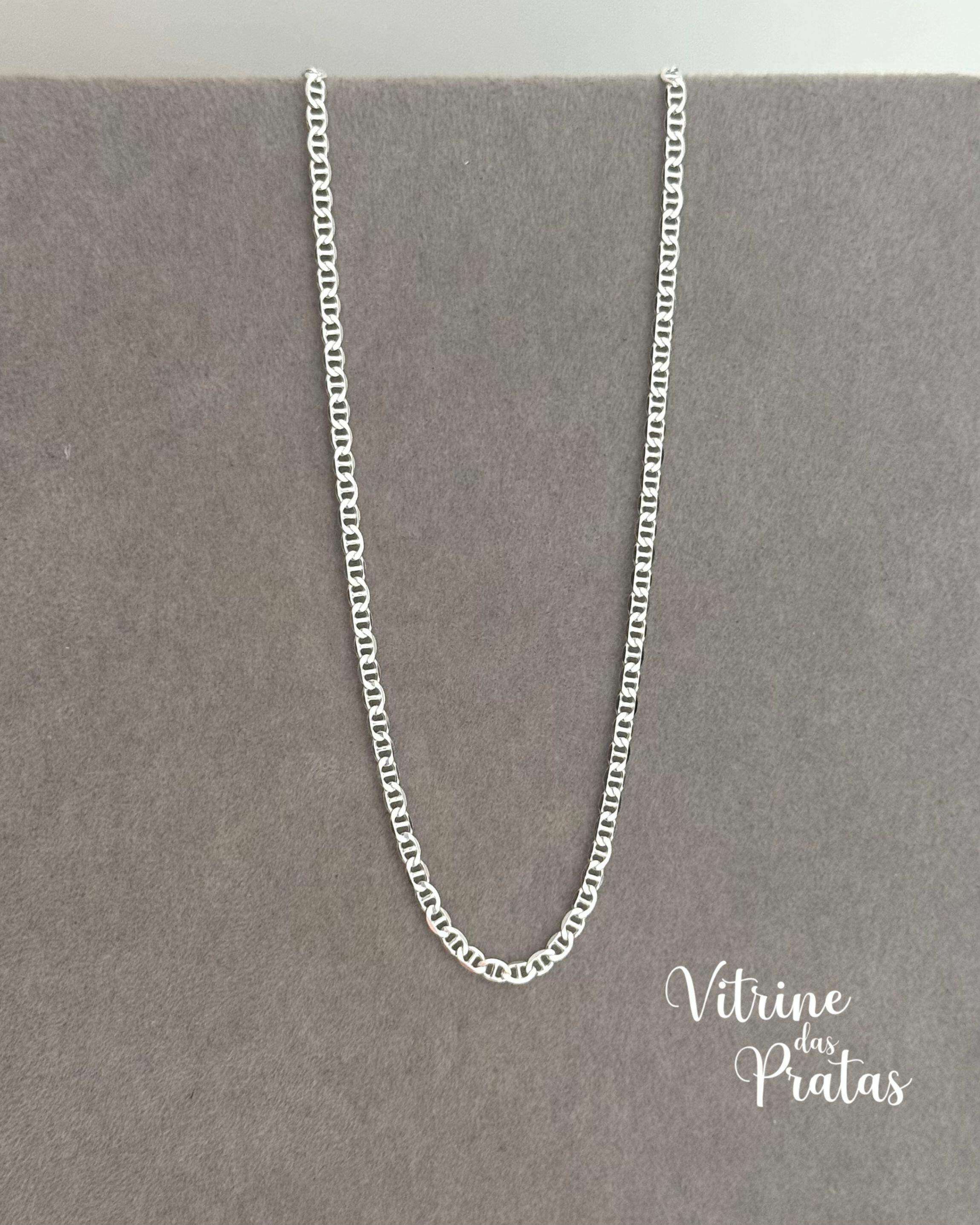 Corrente Masculina Piastrine 70cm Prata 925 - a partir de R$153,33