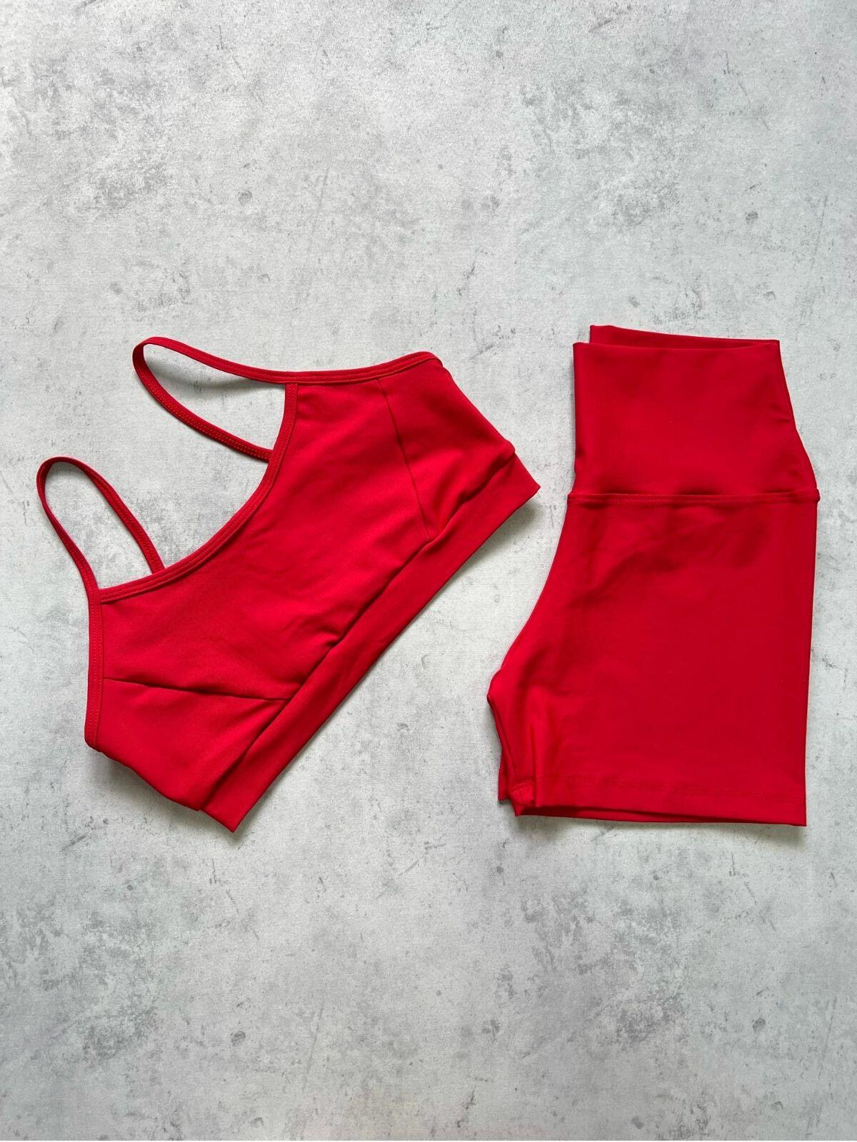Comprar Short Básico + Top Manu - Light Vermelho Brilhante