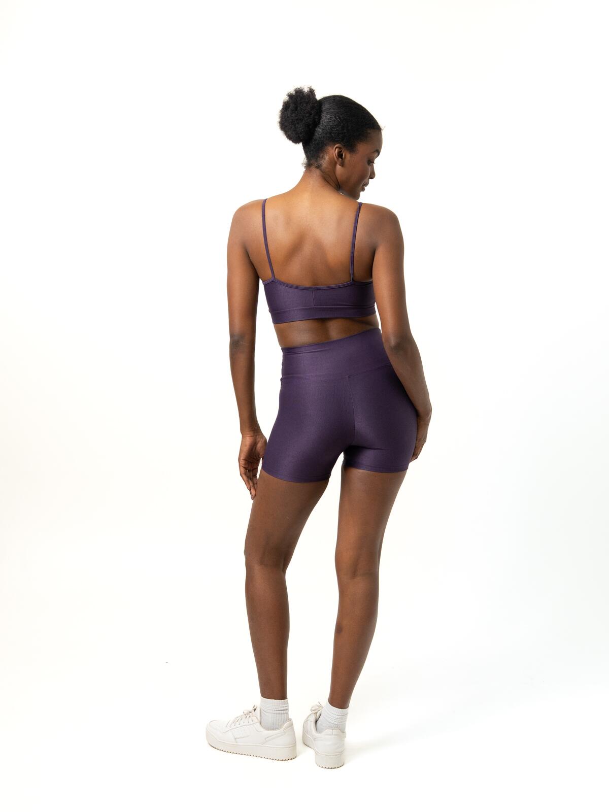 Comprar Short Básico + Top Manu - Compressão Dark Purple