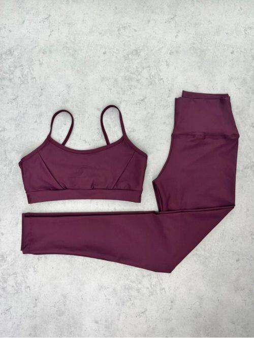 Comprar Legging Básica + Top Manu - Light Malbec