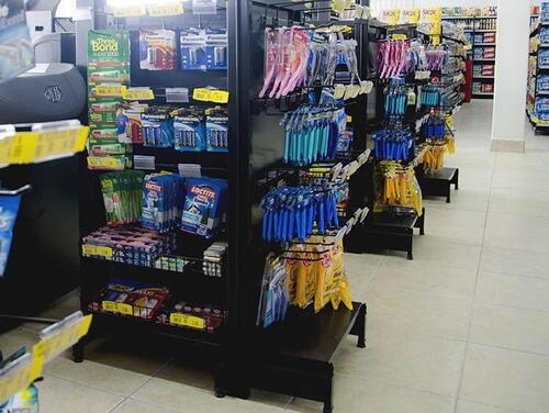 Comprar Check stand preto - Prateleiras de loja
