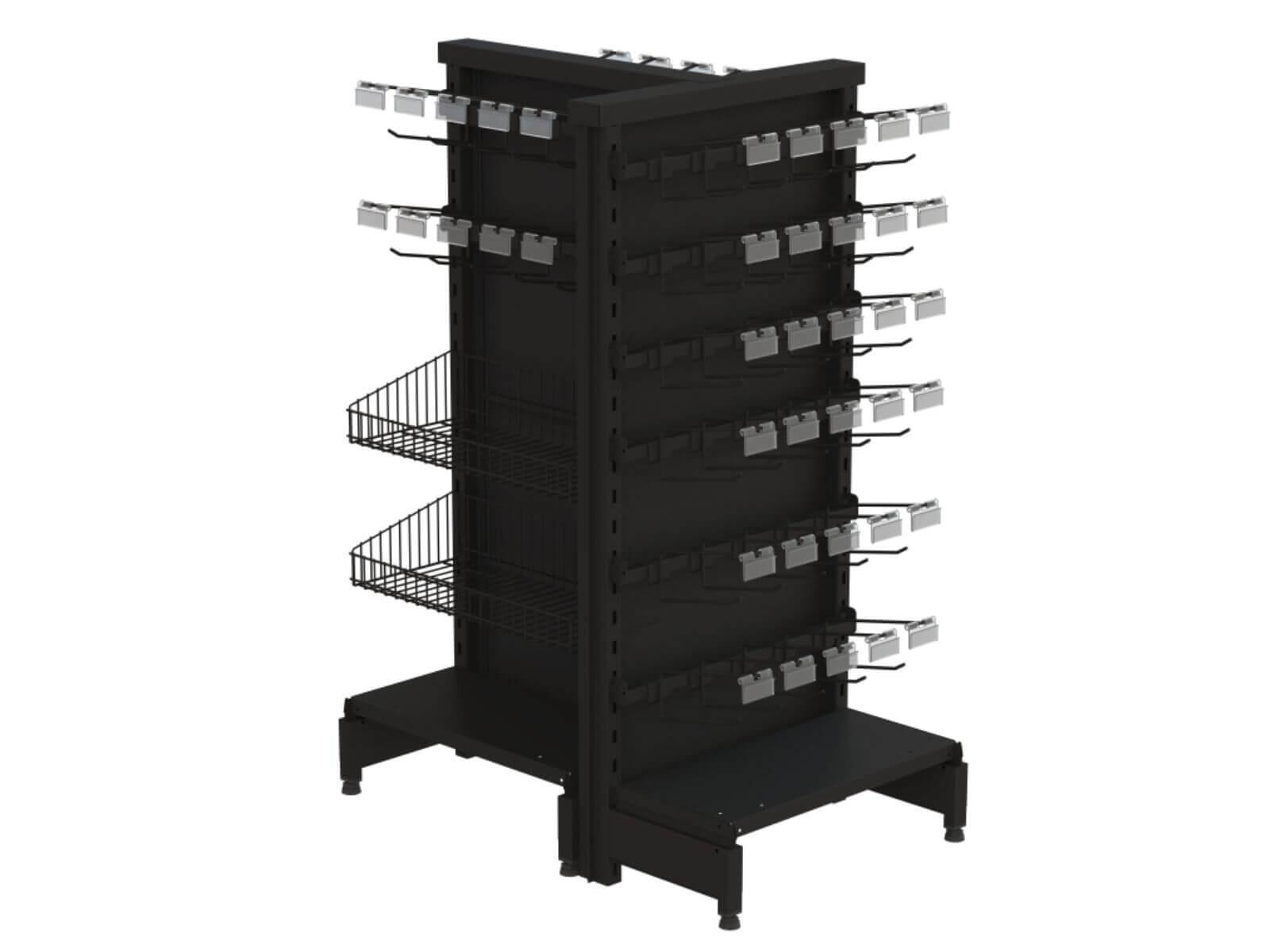 Comprar Check stand preto - Prateleiras de loja