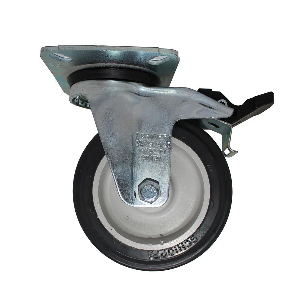 Comprar RODIZIO SEMI INDUSTRIAL 5\" 125MM C/ FREIO BASE GIRATORIA - a ...