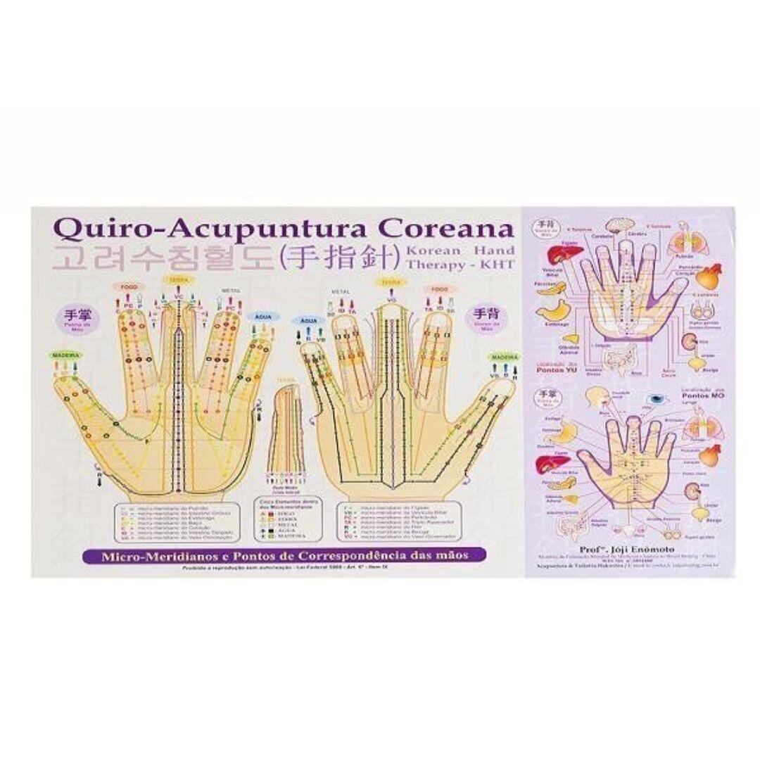 Comprar Mapa Quiro-Acupuntura Coreana - a partir de R$19,30