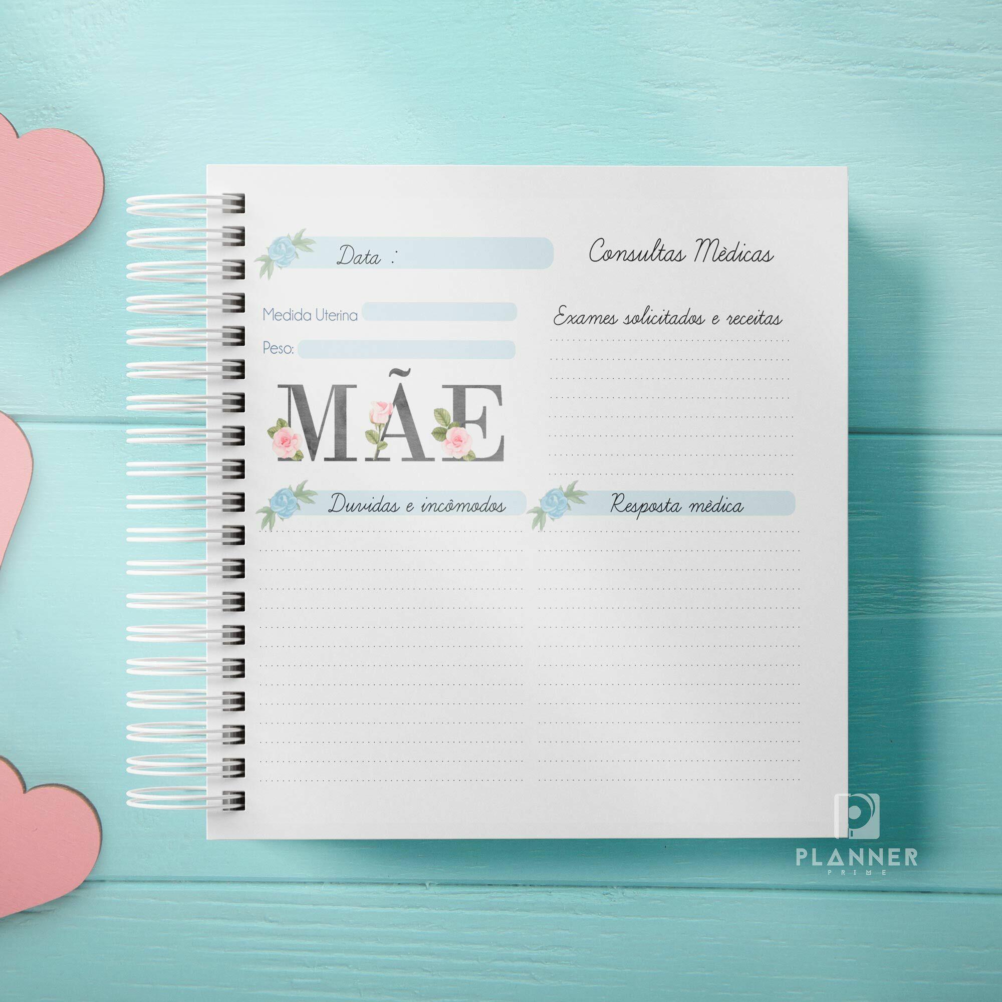 Gestante | Planner p/ Gestante Personalizado | Planner Prime