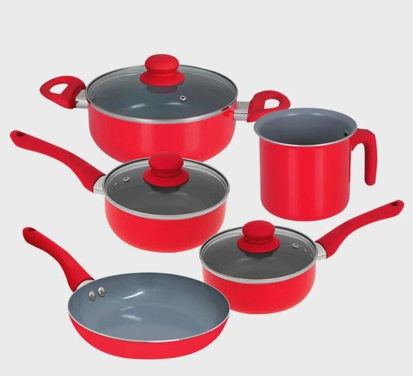 Comprar Conjunto de panelas Sevilla revestimento cerâmica 5 pç - Casa ...