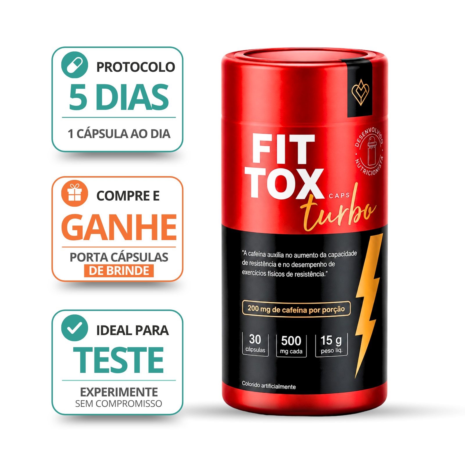 Comprar FITTOX TURBO - PROTOCOLO 5 DIAS BRINDE PORTA CÁPSULAS - a ...