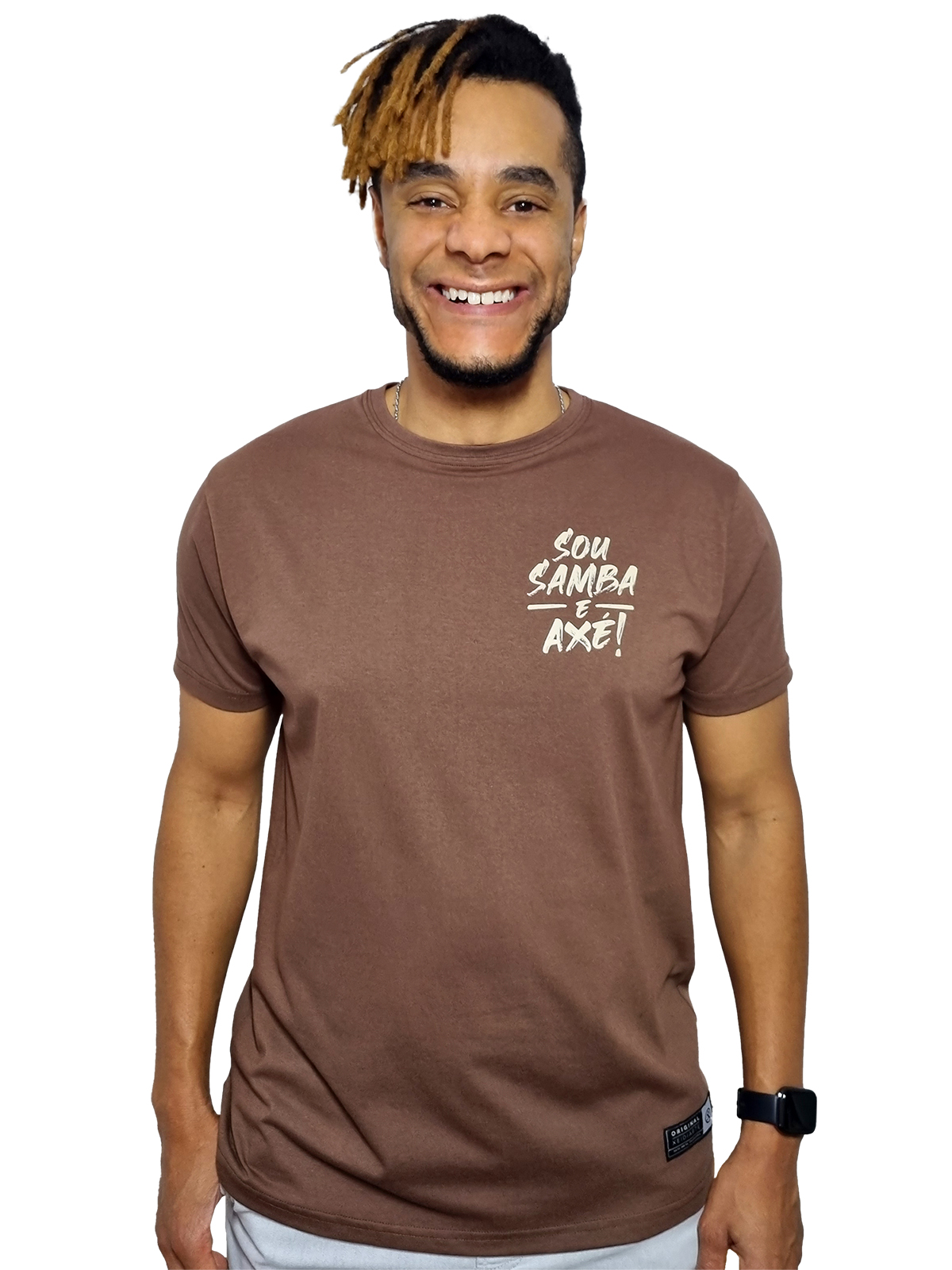 Comprar Sou Samba e Axé - Camiseta 100% Algodão - Branca ou Marrom ...