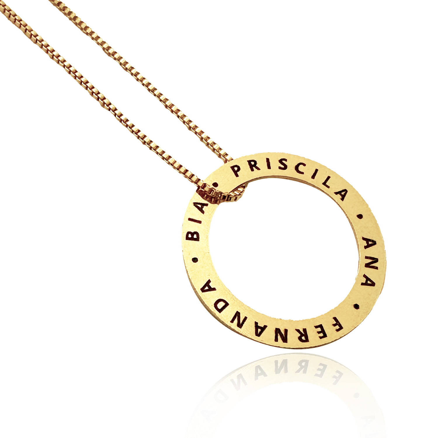 Comprar COLAR CIRCULO VAZADO PERSONALIZADO - de R$116,91 a R$125,91 ...