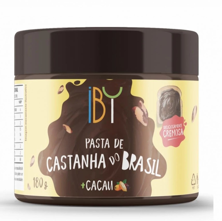 Comprar PASTA DE CASTANHA DO BRASIL SABOR CACAU 180G - Nutri+ Produtos ...