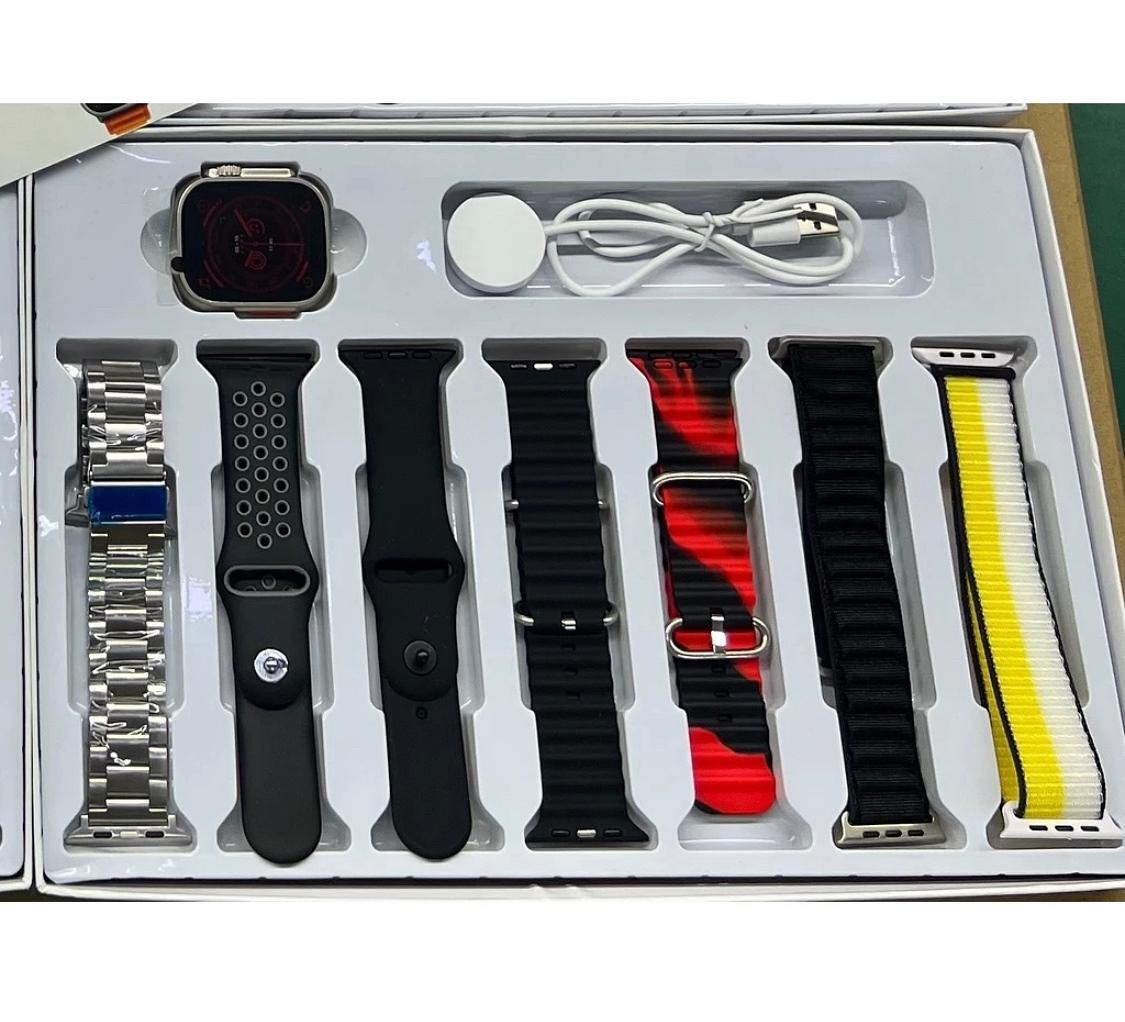 Comprar Smartwatch Ultra Series 8 NFC com 7 Pulseiras Masculino e Feminino