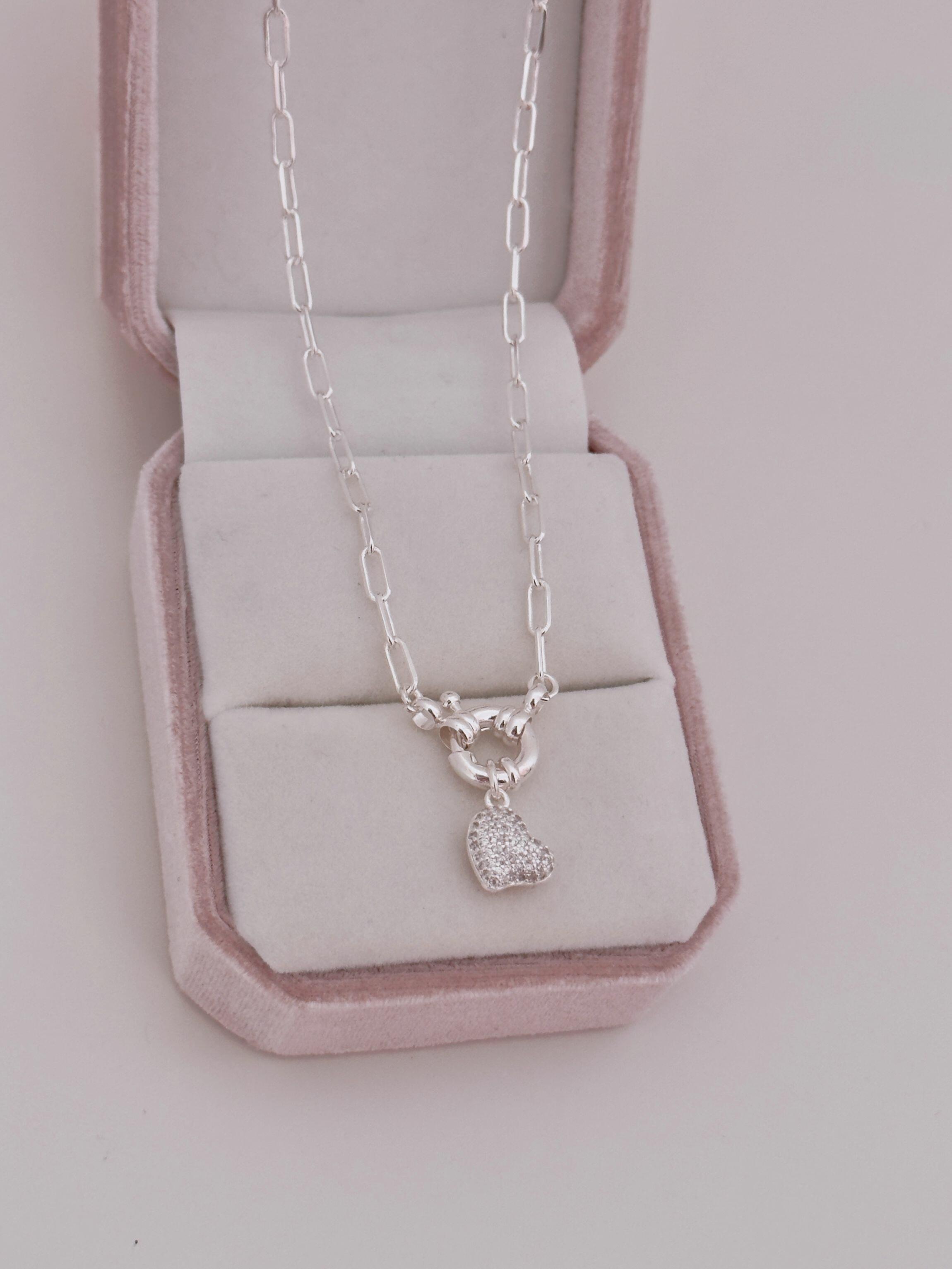 Comprar Colar Cart1er fecho boia + Coração cravejado cod747 - a partir ...