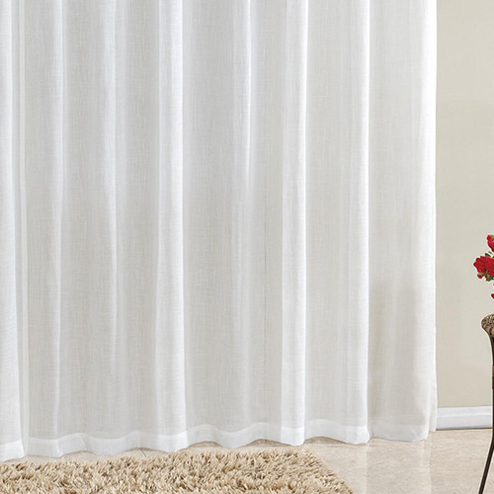 Comprar Cortina Voal Linho Com Ilhós Cromado 3,00M x 2,60M Para Varão ...