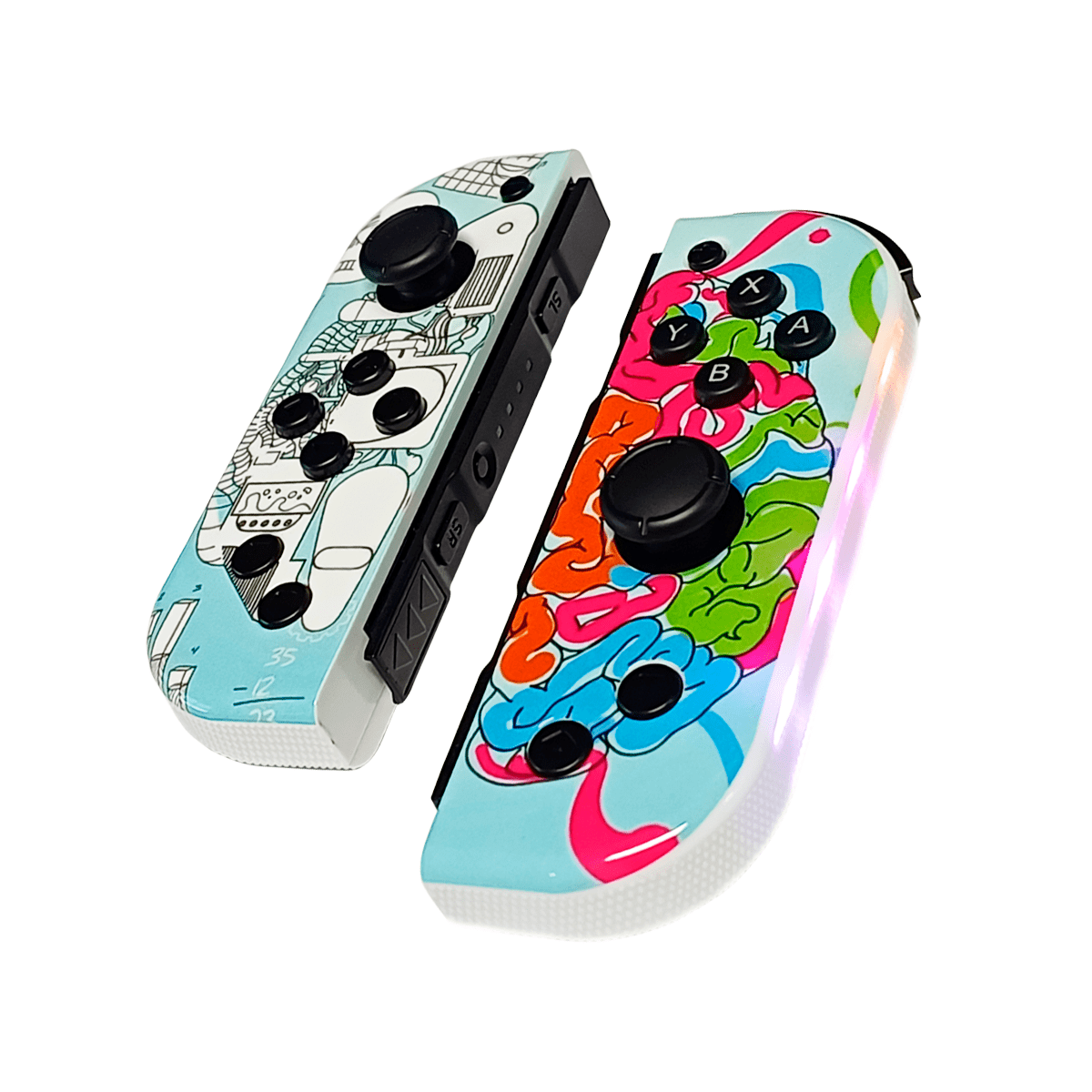 Comprar Controle Joystick Joycon Rgb Com Led Par Nintendo Switch ...