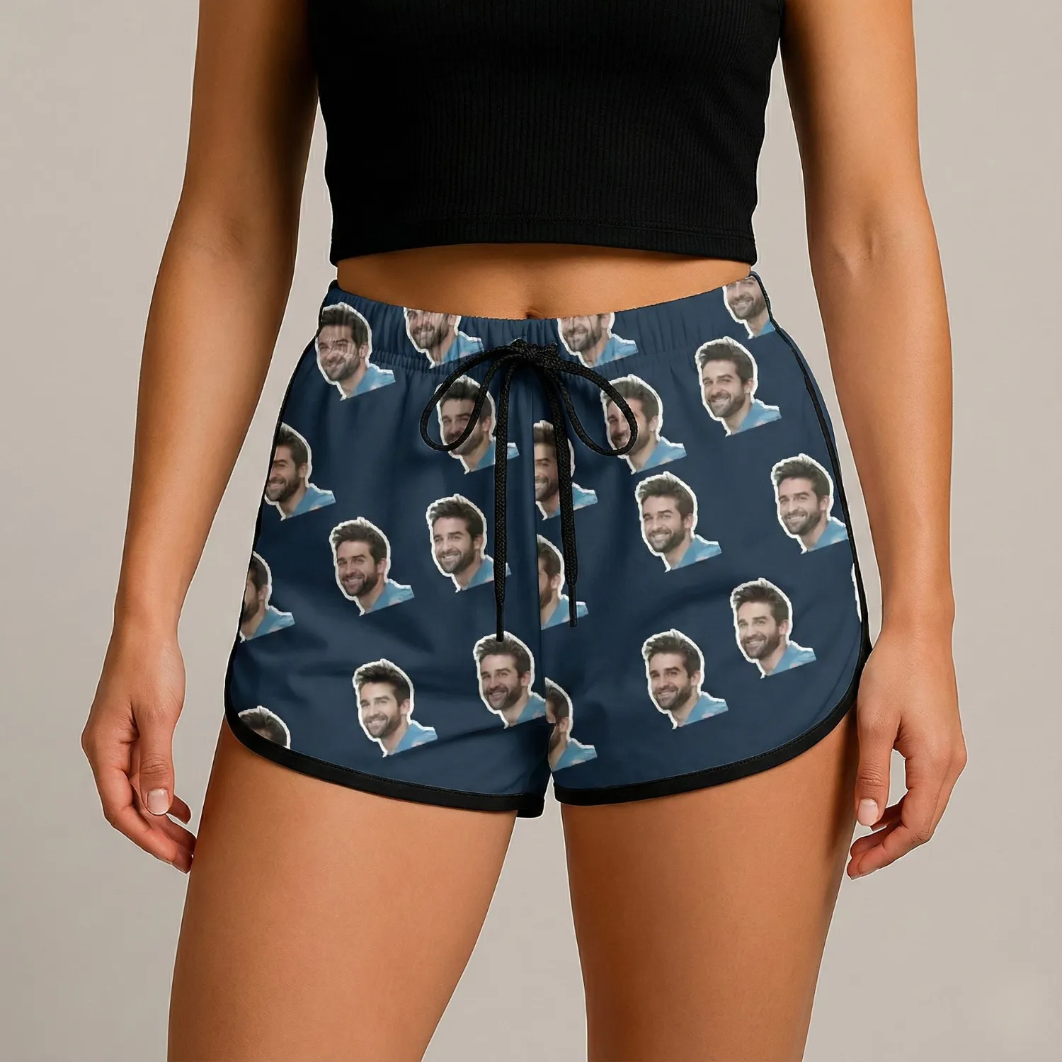 Comprar Shorts Bermuda Feminina Personalizada com foto Azul - de R$119 ...