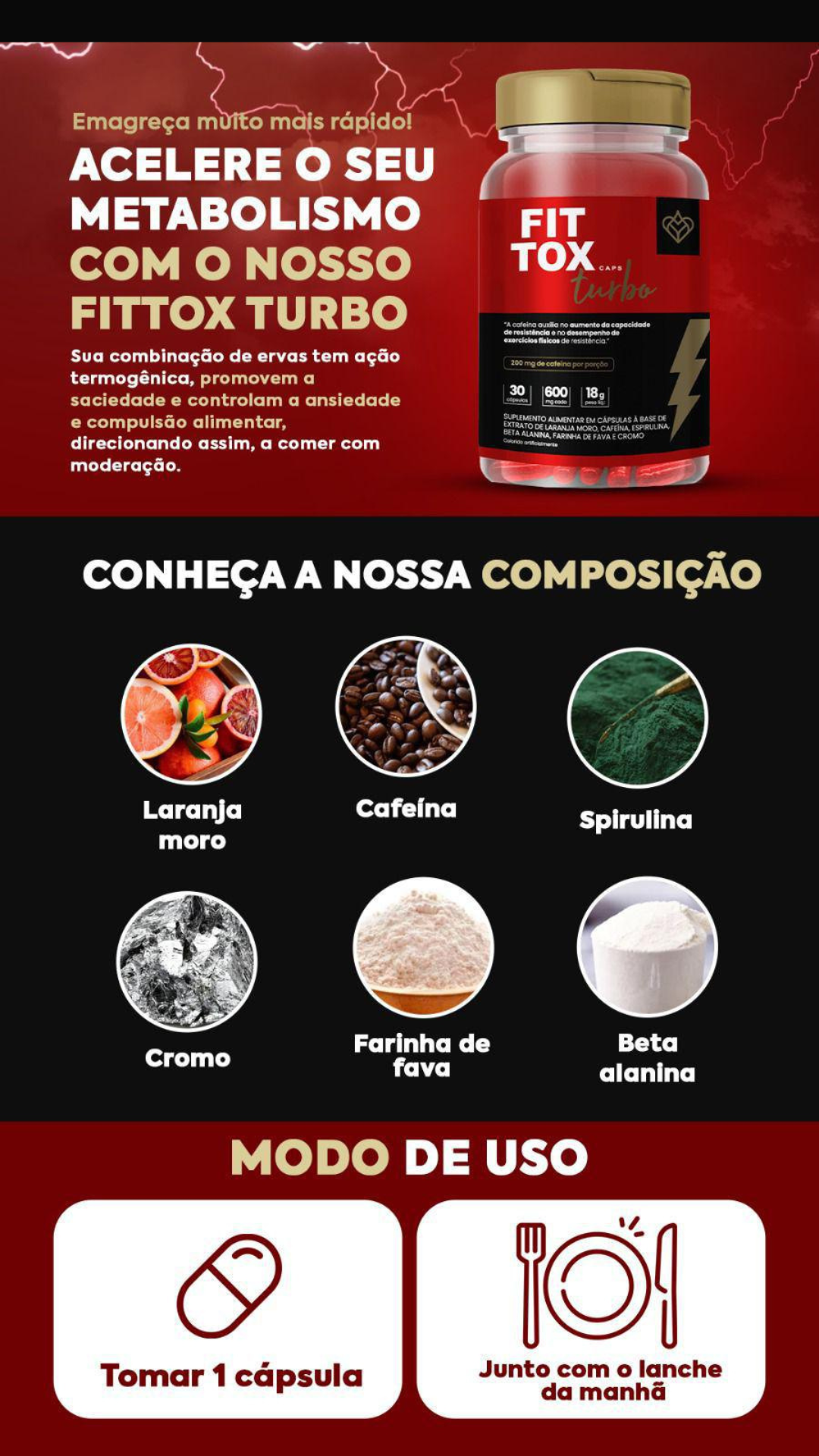 Comprar FITTOX TURBO (emagrecedor para organismos resistentes) - R$197 ...