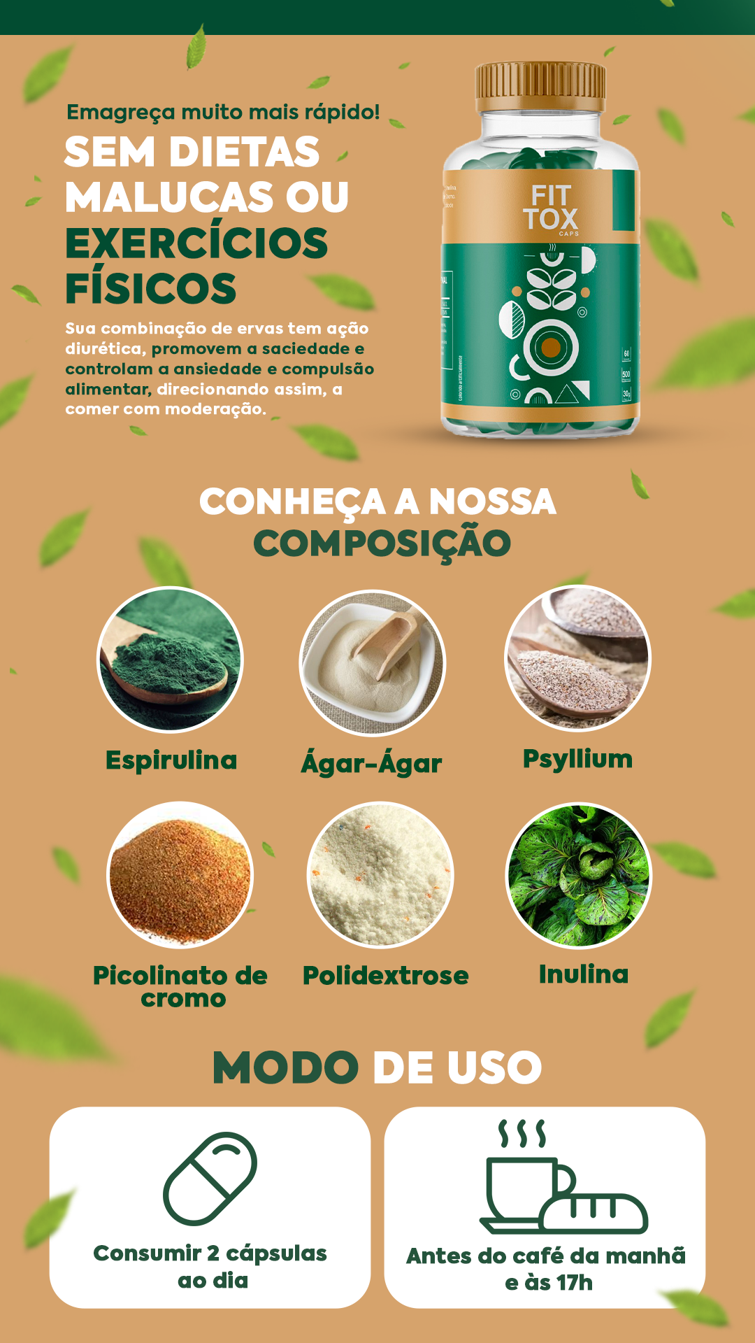 Comprar 2 POTES FITTOX CAPS (emagrecedor sem contraindicação e regula o ...