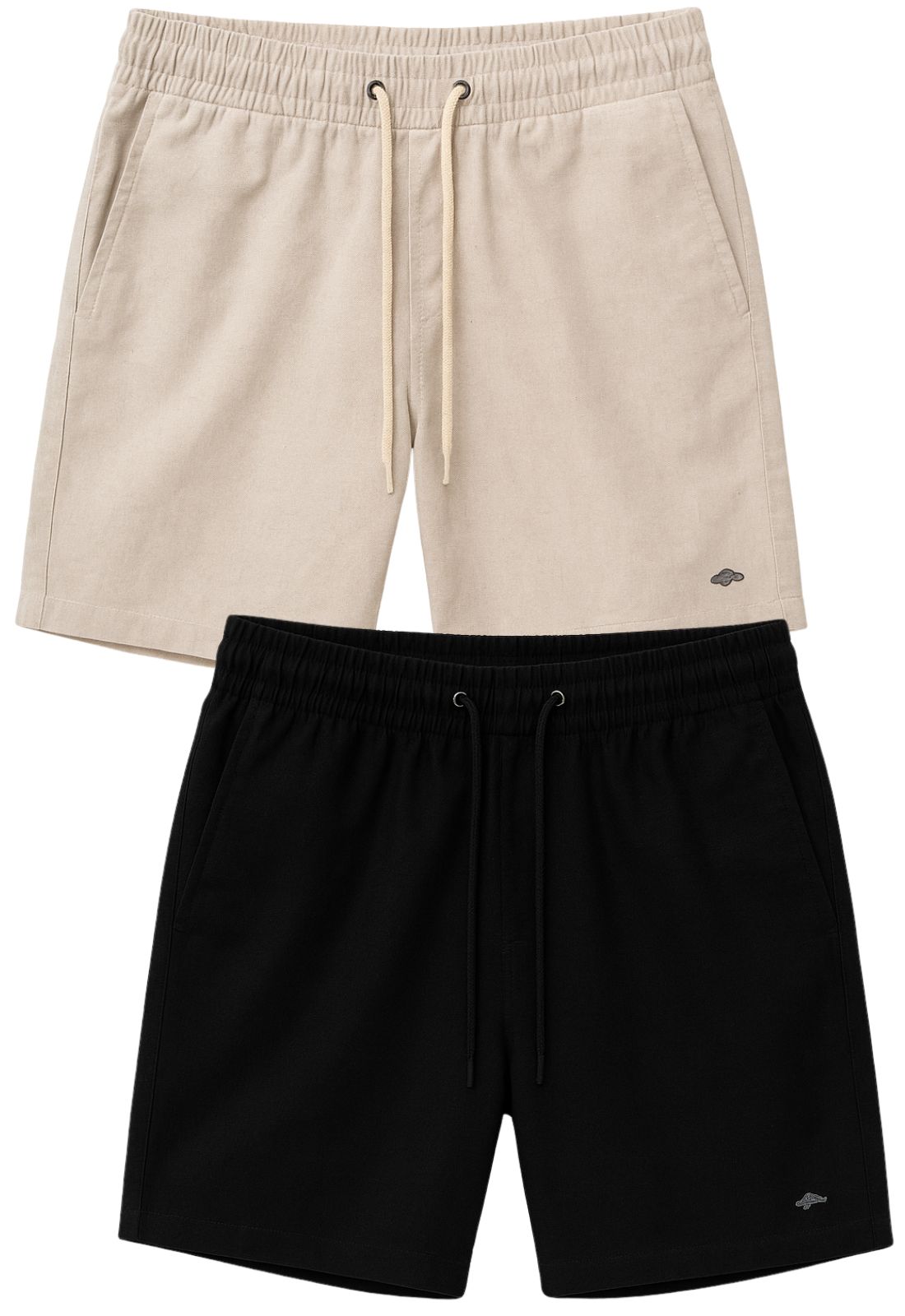 Kit Personalizavel 2 Shorts de Linho Verão Masculino