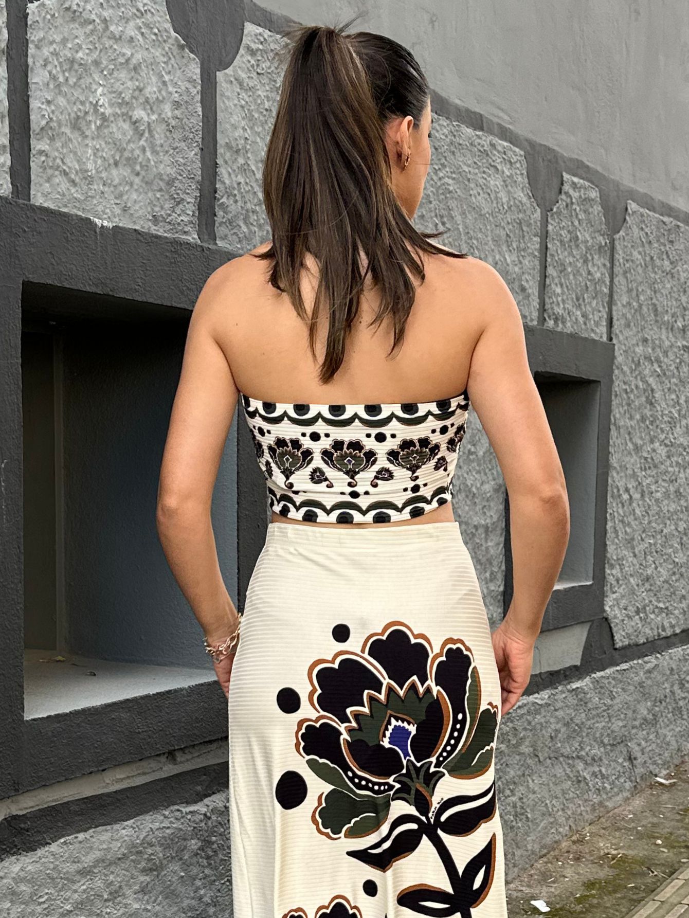 Comprar Top Reto Estampado Floral Arabesque Farm - Nagai Boutique