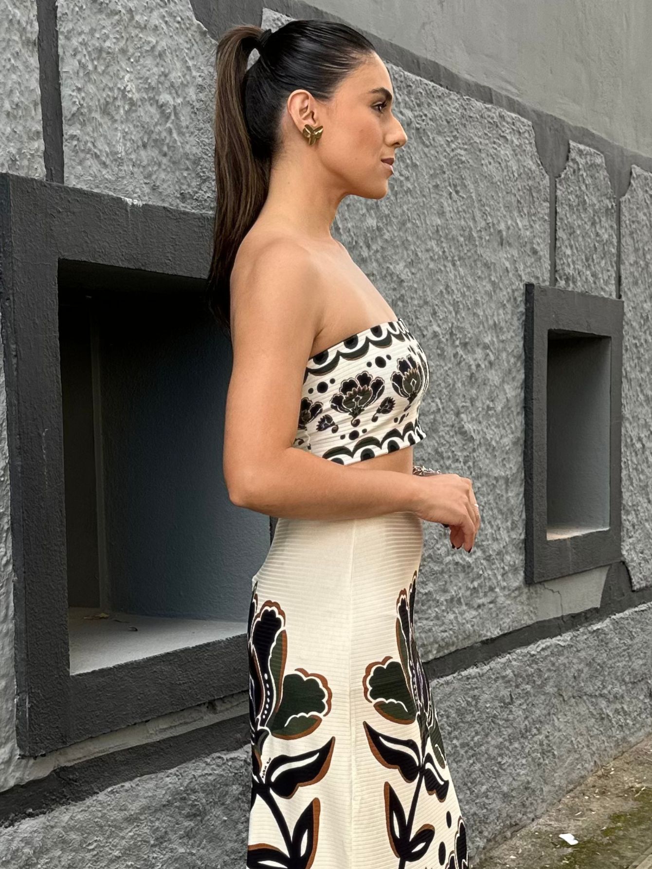 Comprar Top Reto Estampado Floral Arabesque Farm - Nagai Boutique