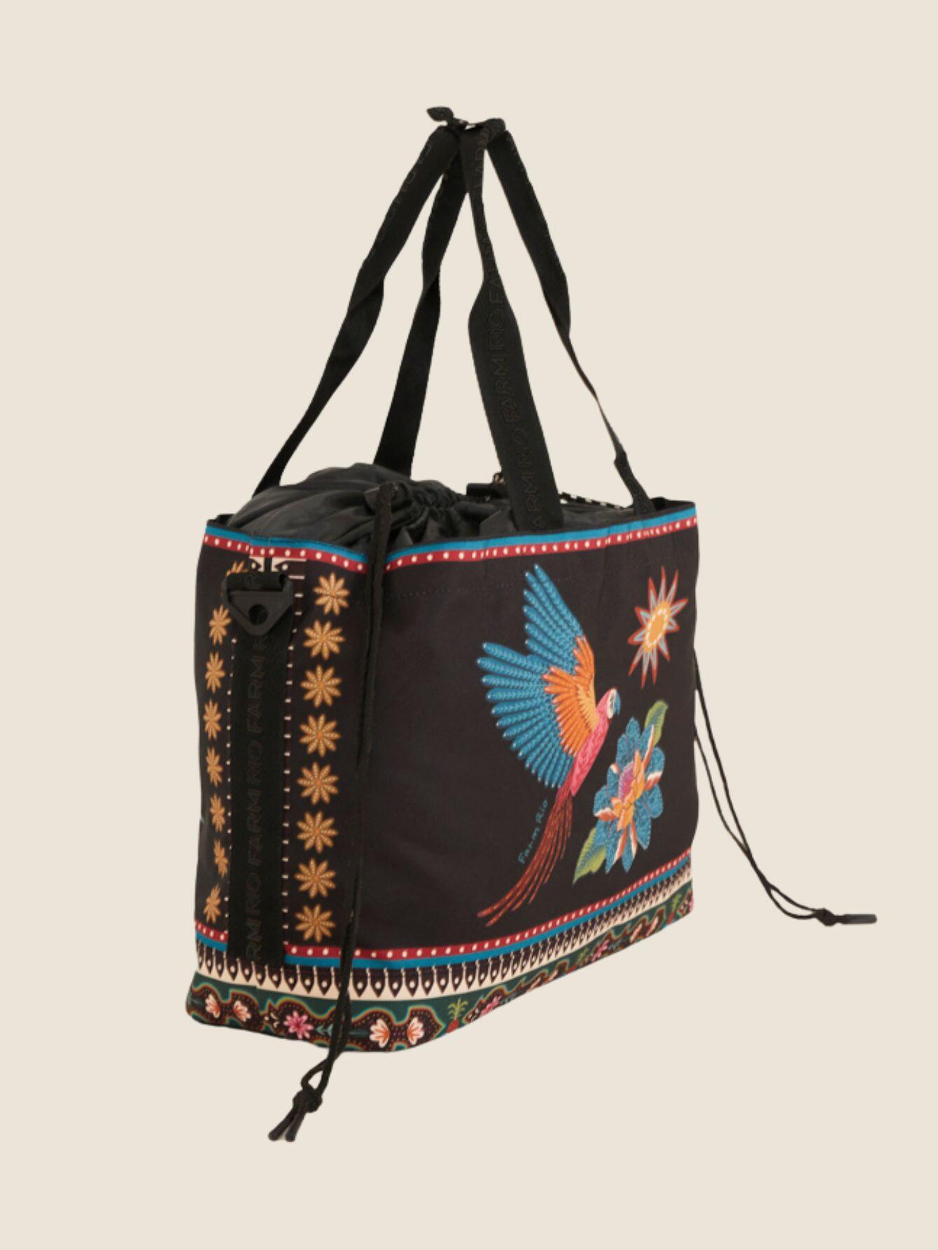 Comprar Bolsa Carioca Samba das Araras Farm - R$369,00 - Nagai Boutique