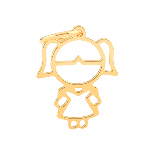 Comprar Pingente Ouro 18K Menina 15mm - a partir de R$403,65 - Neumond ...