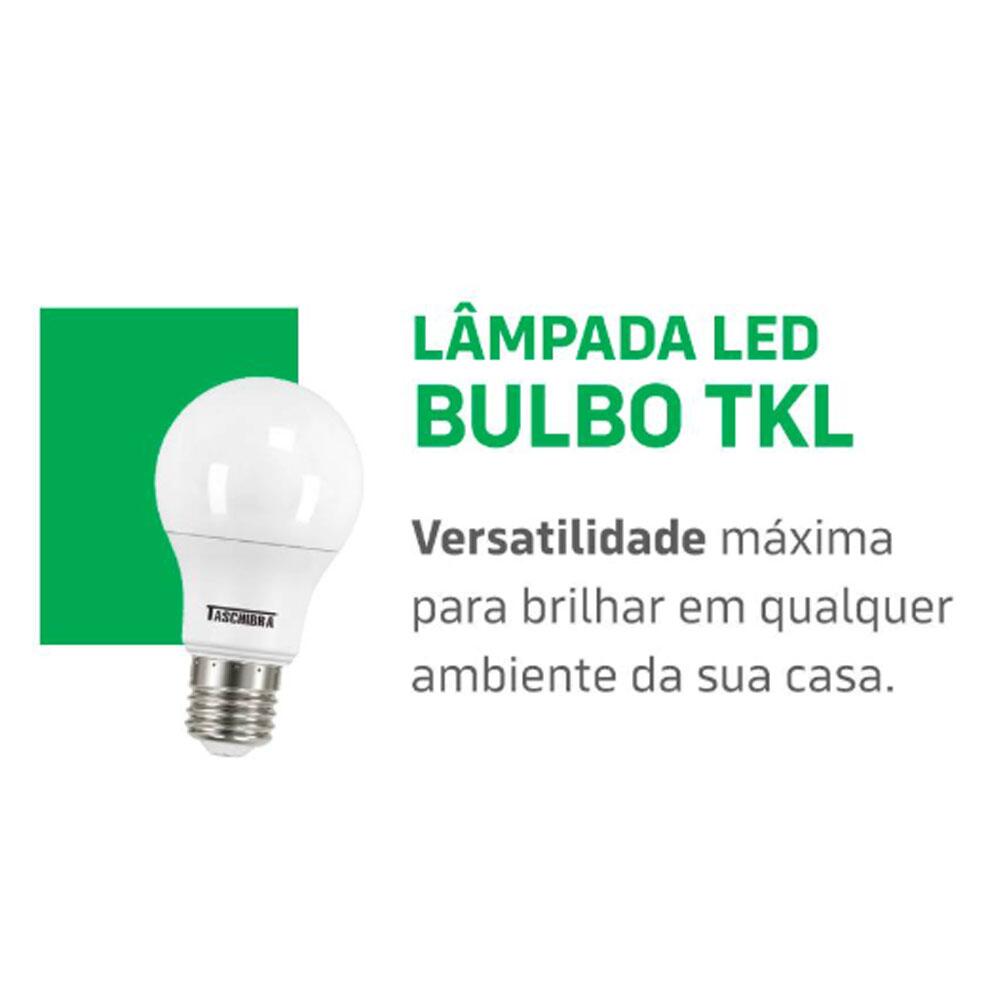 Comprar Lâmpada Led TKL 60 9W Bulbo E27 3000k Branco Quente Taschibra ...