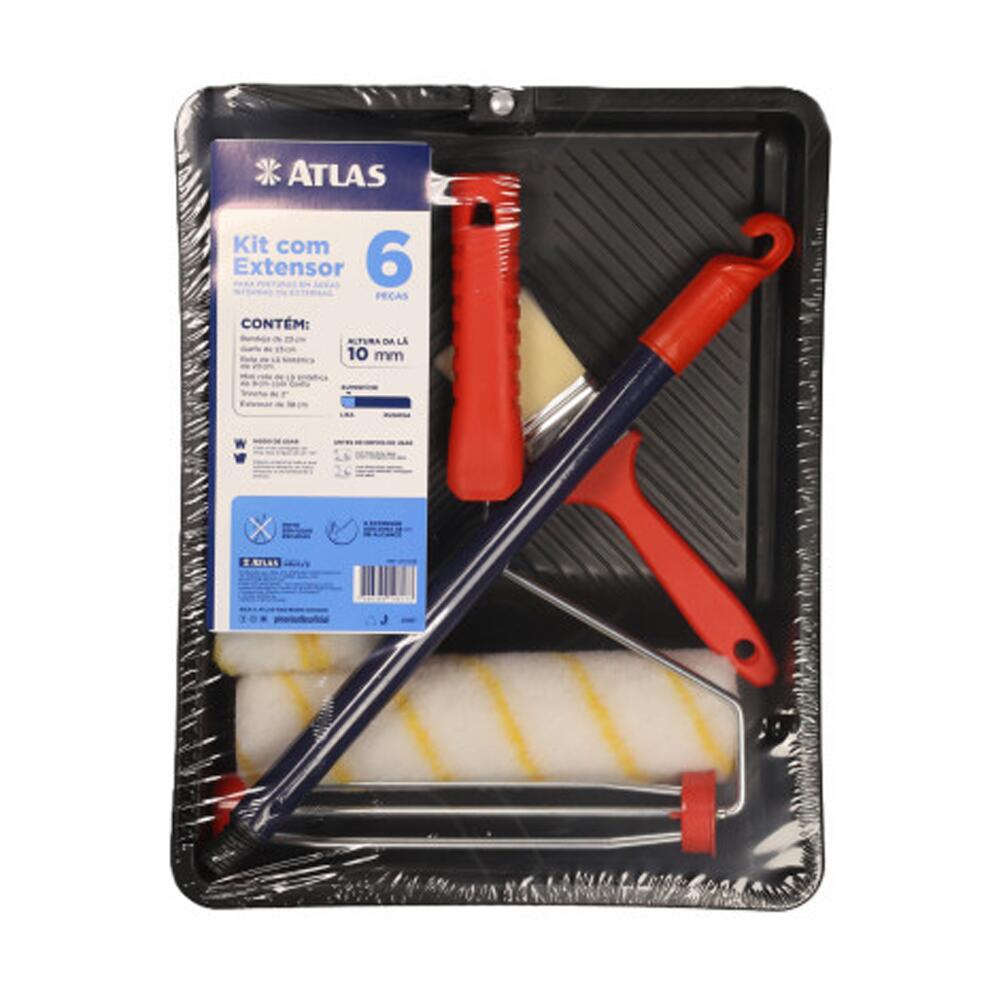 Comprar Kit Pintura De Parede Conjunto 6 Peças Com Extensor Atlas - a ...