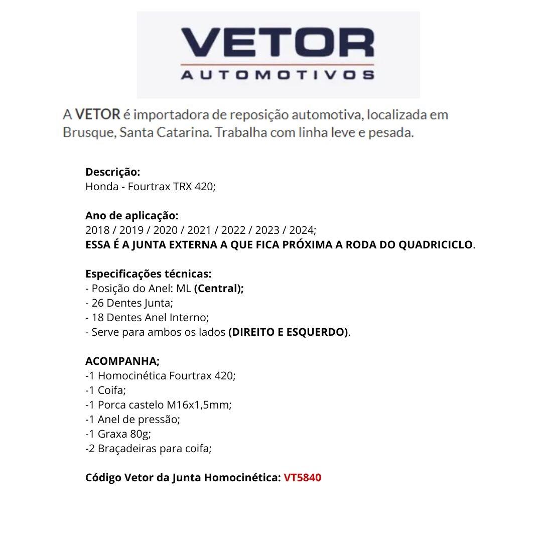 Comprar Junta Homocinética Externa LD/LE - Quadriciclo Honda Fourtrax ...
