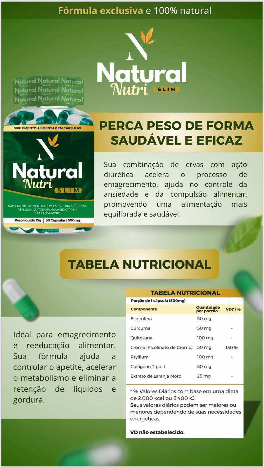 Comprar Natural Nutri SLIM c/30und - a partir de R$190,00