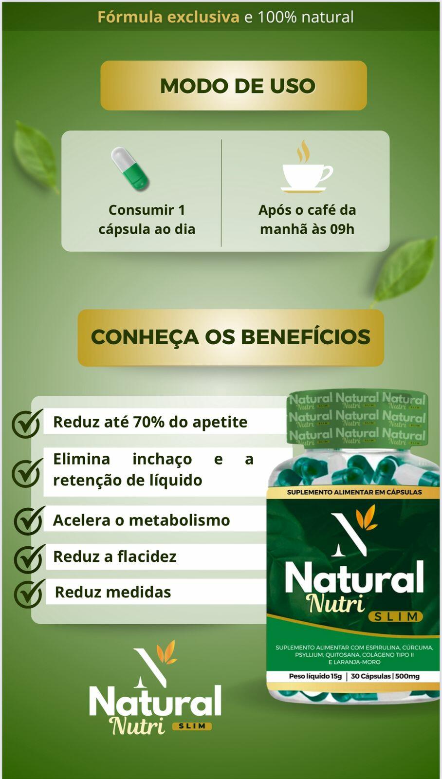 Comprar Combo c/3 Natural Nutri SLIM c/30und - Grátis Natural Nutri ...