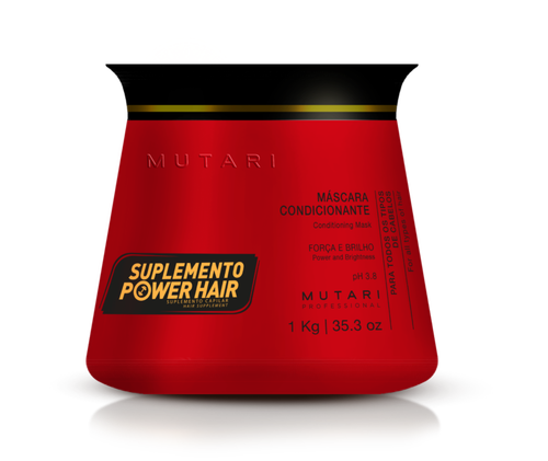 Máscara Hidratante Profissional Suplemento Power Hair Mutari - a partir ...