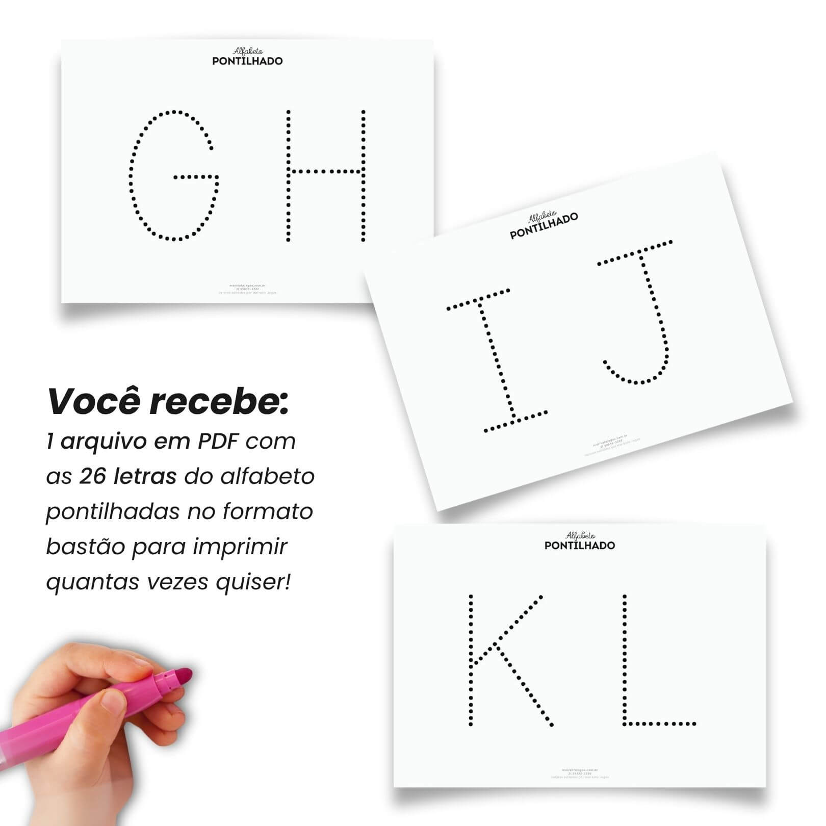 Alfabeto Pontilhado para crianças autista: Traçado para Escrita e ...