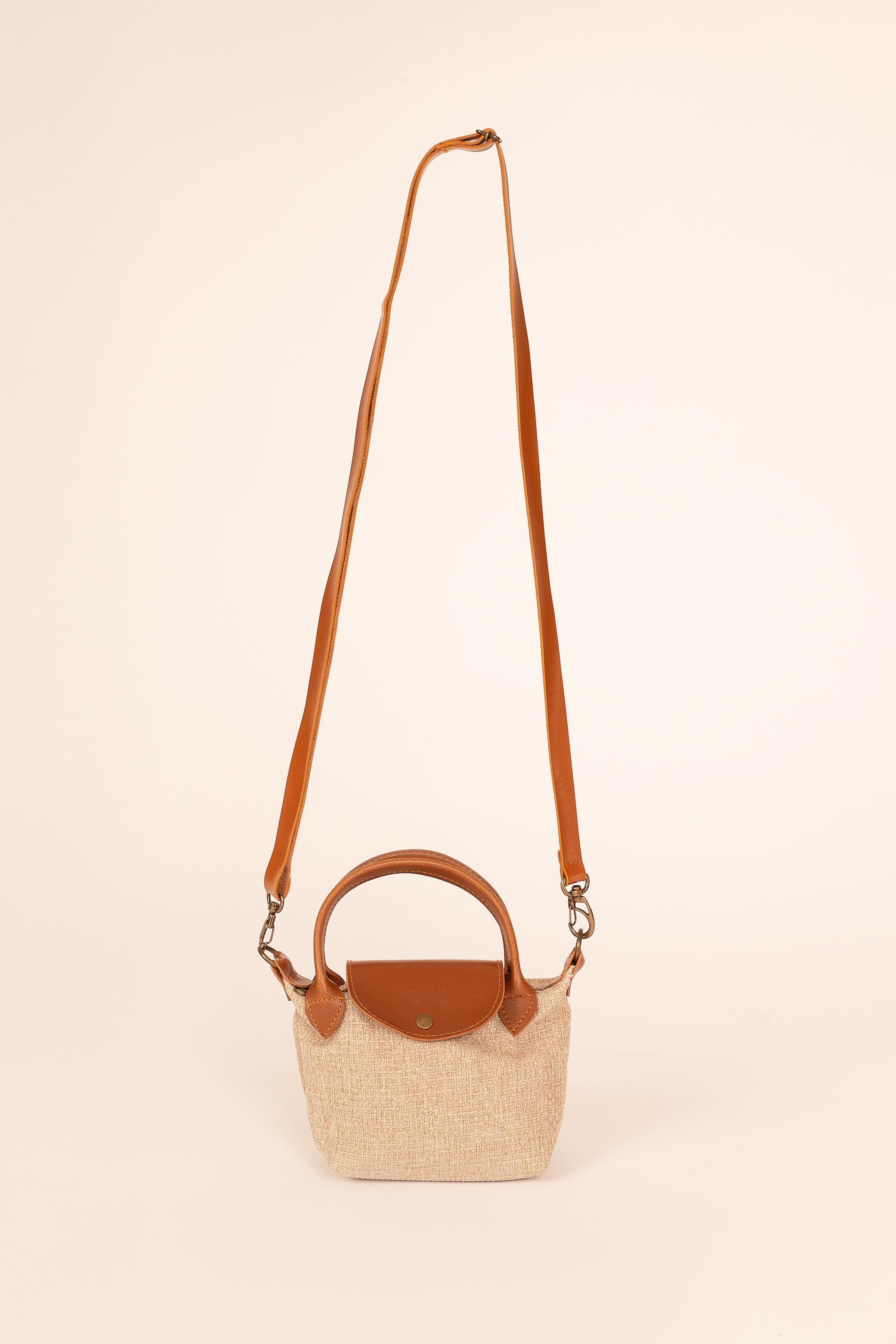 Mini Bolsa Sacola Luna Marrom