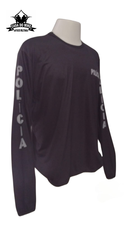 Comprar CAMISA LONGA POLÍCIA MALHA PV - CASA DO MIKE