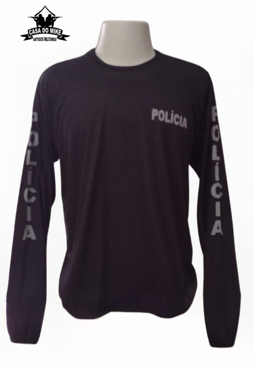 Comprar CAMISA LONGA POLÍCIA MALHA PV - CASA DO MIKE