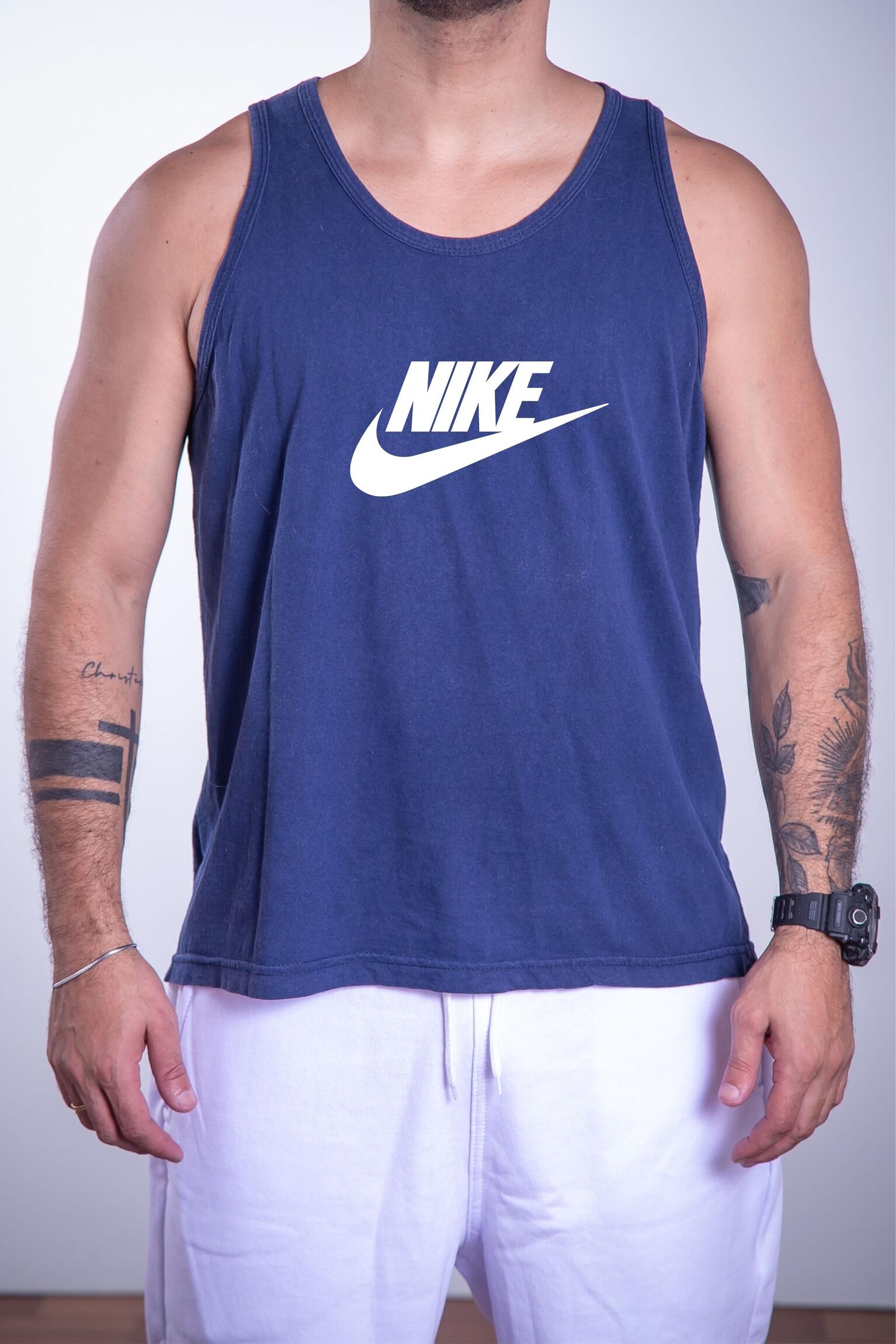 Comprar Regata Nike Escrito - de R$33,24 a R$37,99 - Lojão da NET