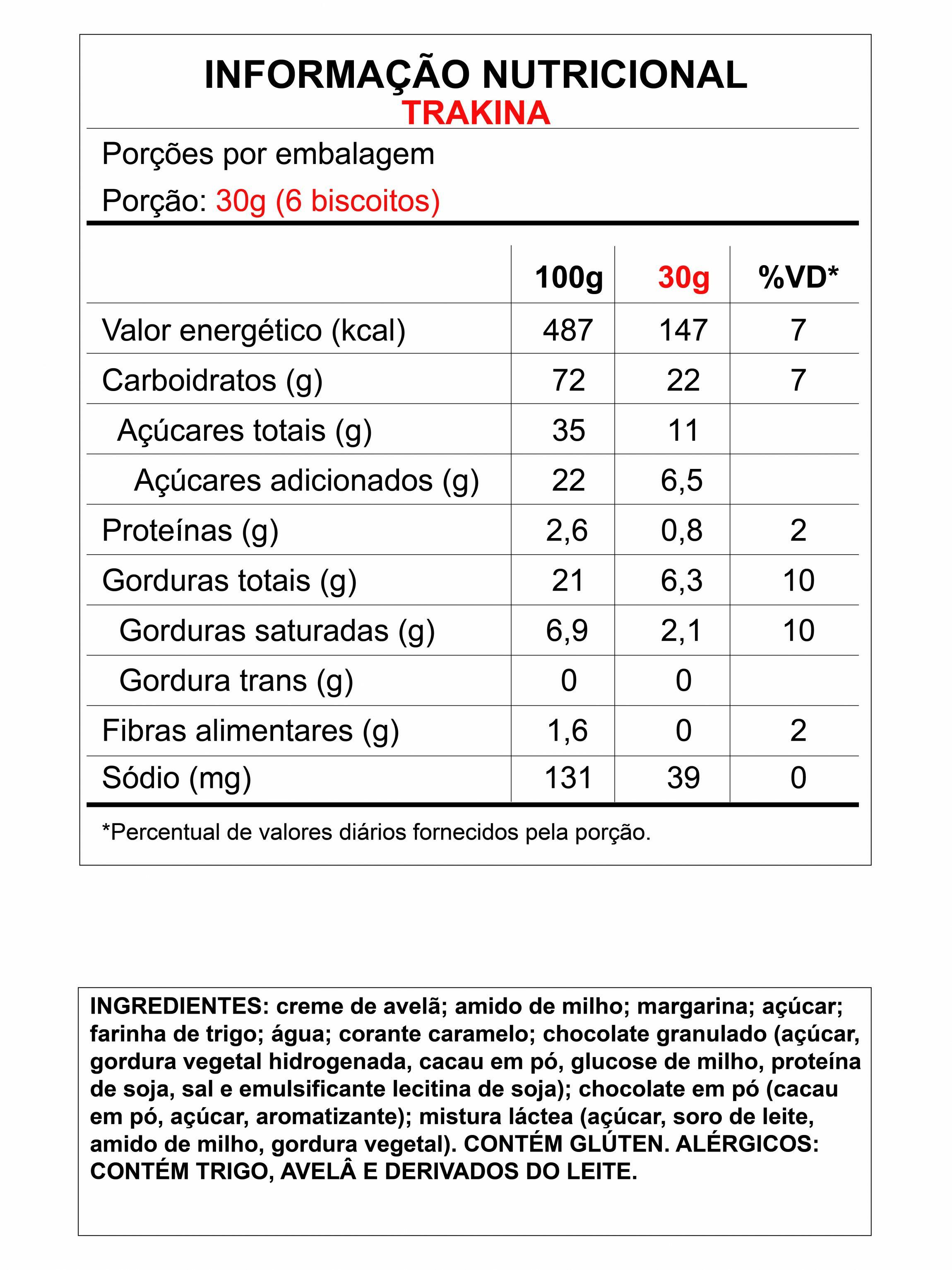Biscoito Trakina Avelã | Bem Feitus - de R$23,51 a R$68,59