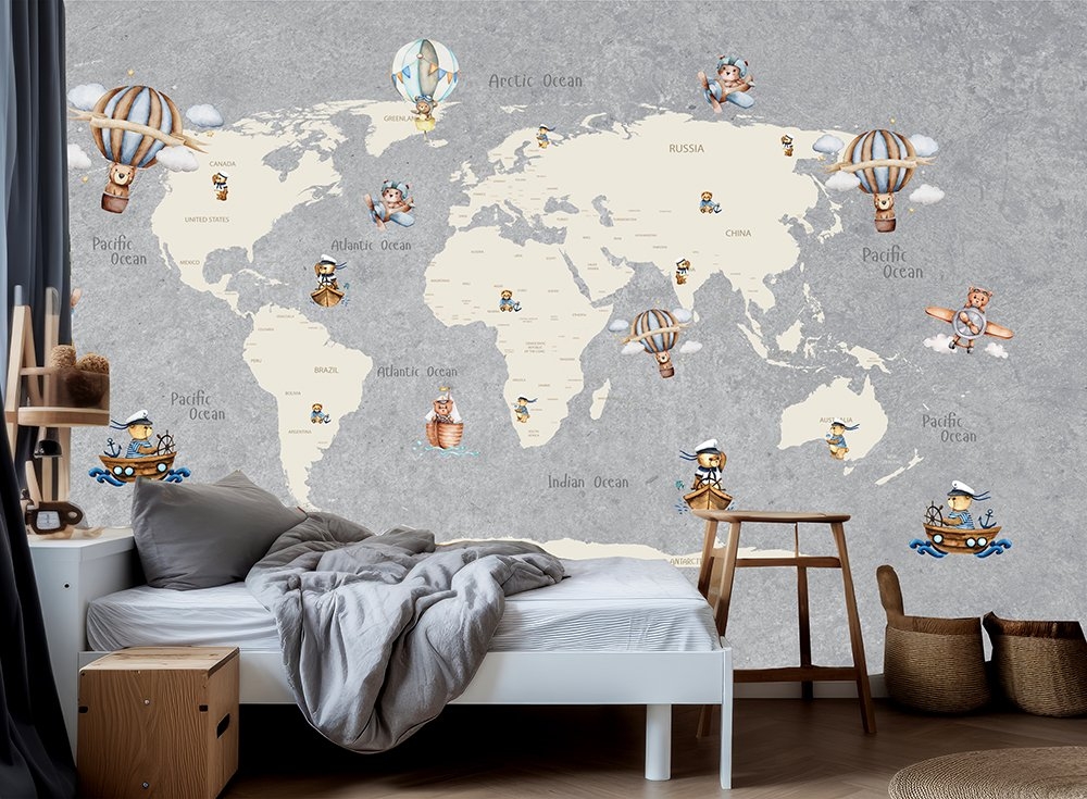 Comprar PAPEL DE PAREDE MAPA MUNDI FANTÁSTICO - a partir de R$135,00 ...