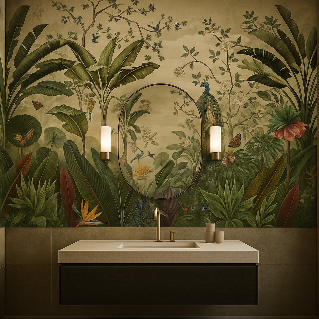 Comprar PAPEL DE PAREDE TROPICAL GRACE - a partir de R$135,00 - adecolordecoracao.com.br