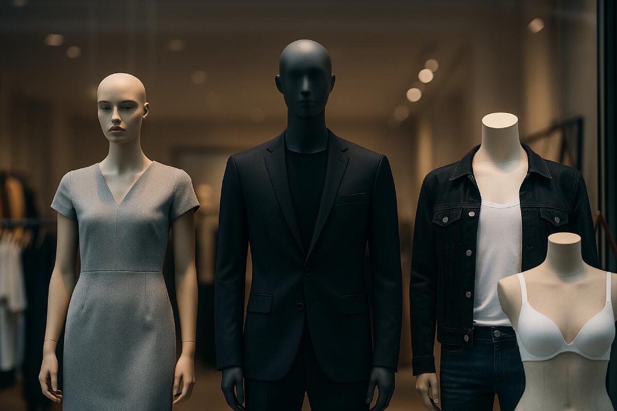 Quais são os tipos mais comuns de manequins para lojas?