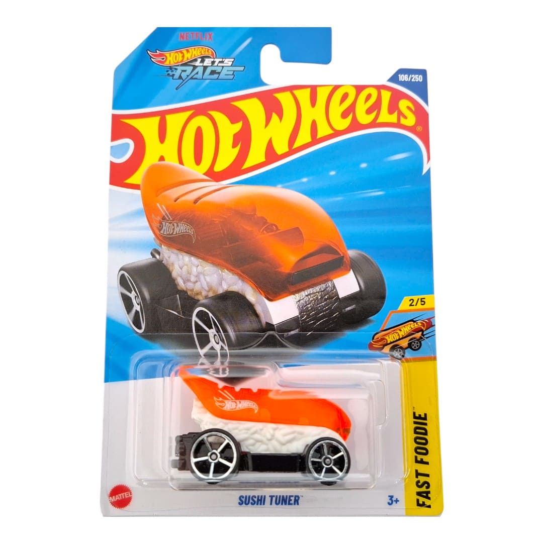Hot Wheels Sushi Tuner Laranja - a partir de R$12,60