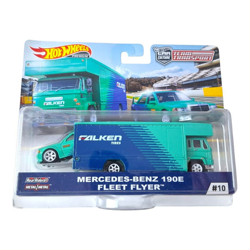 Comprar Hot Wheels Premium Team Transporter Mercedes Benz 190E Falken ...