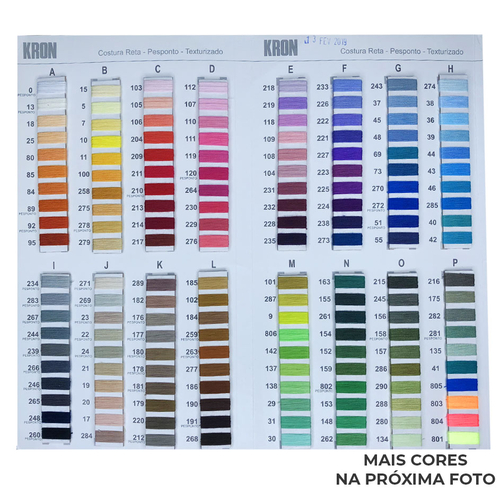 Comprar Linha Kron 120 Cone c/ 1500 MT Cores Variadas - EsticaFio