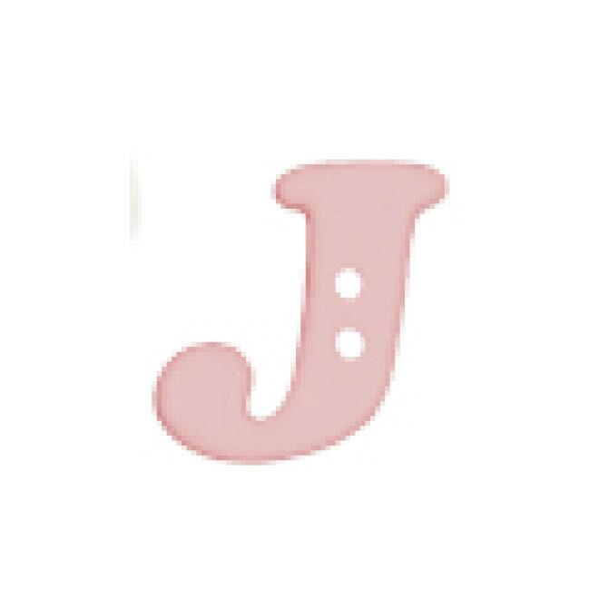 Comprar Botao P/ Apliques Letra J Rosa C/ 1 Und - a partir de R$1,89 ...