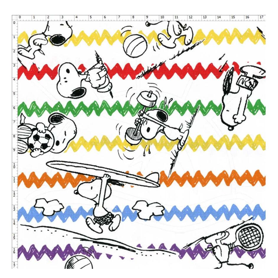 Comprar Tecido Nacional Snoopy Chevron Fd Branco 0,5X1,50 - a partir de ...