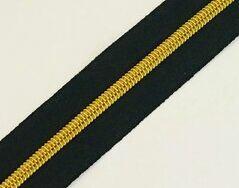 Comprar 5 Metros De Ziper Preto C/ Dente Dourado N 5/6 - a partir de R$6,64
