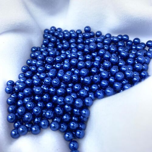 Comprar Perola Cor Azul Royal C/ Rebite 5Mm C/ 100G - a partir de R$18 ...