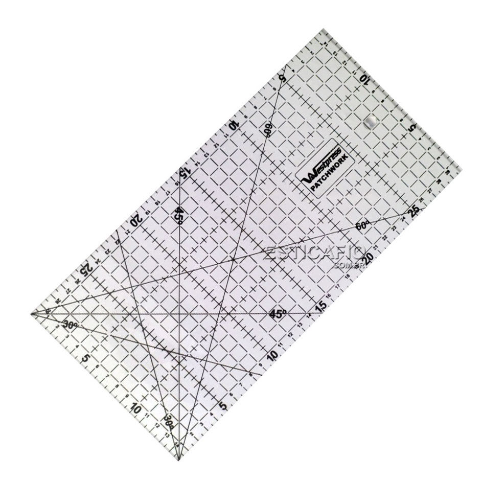 Comprar Regua Acrilica 15Cm X 30Cm Para Patchwork - EsticaFio