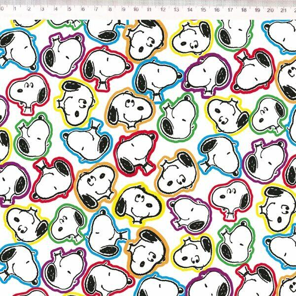 Comprar Tecido Nacional Snoopy Colorido 0,5X1,50 - a partir de R$20,89